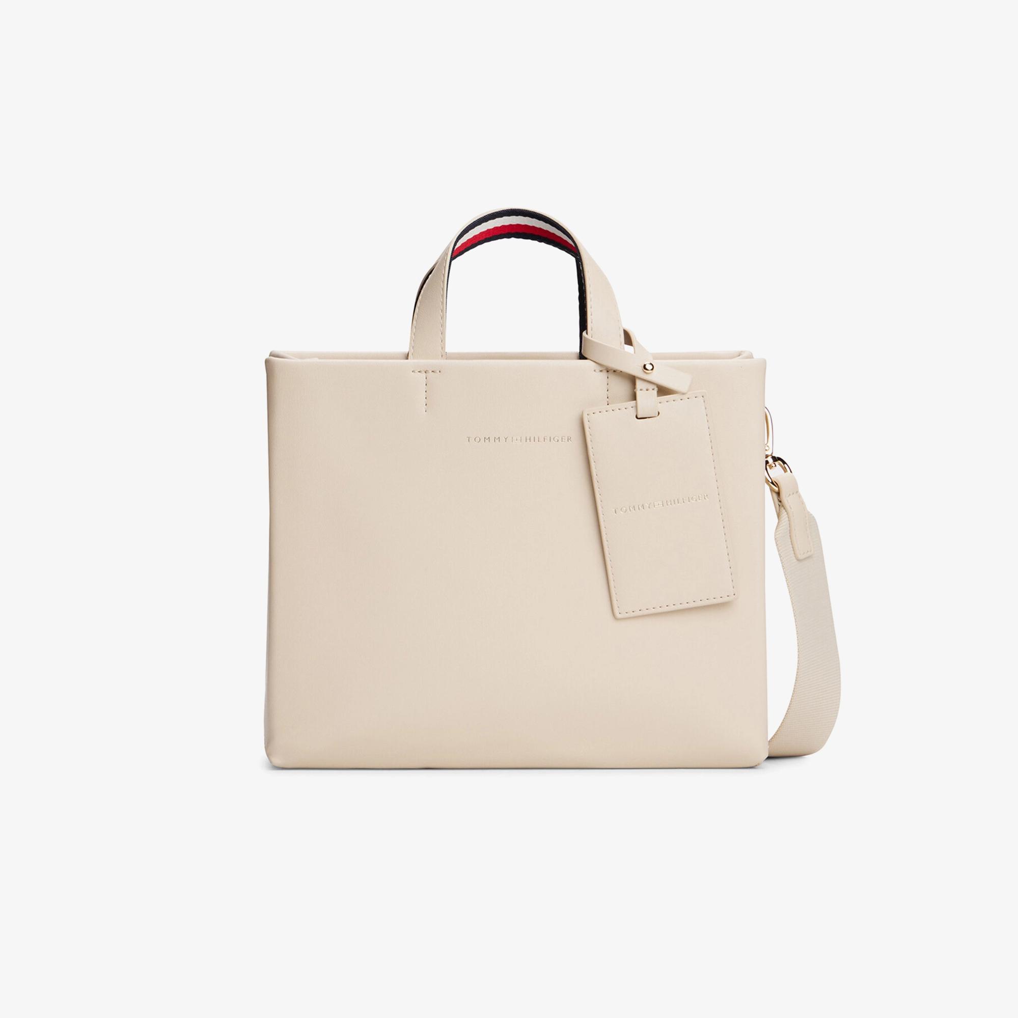 Tommy Hilfiger Established Med Shopper Kadın Bej Tote Çantası ...