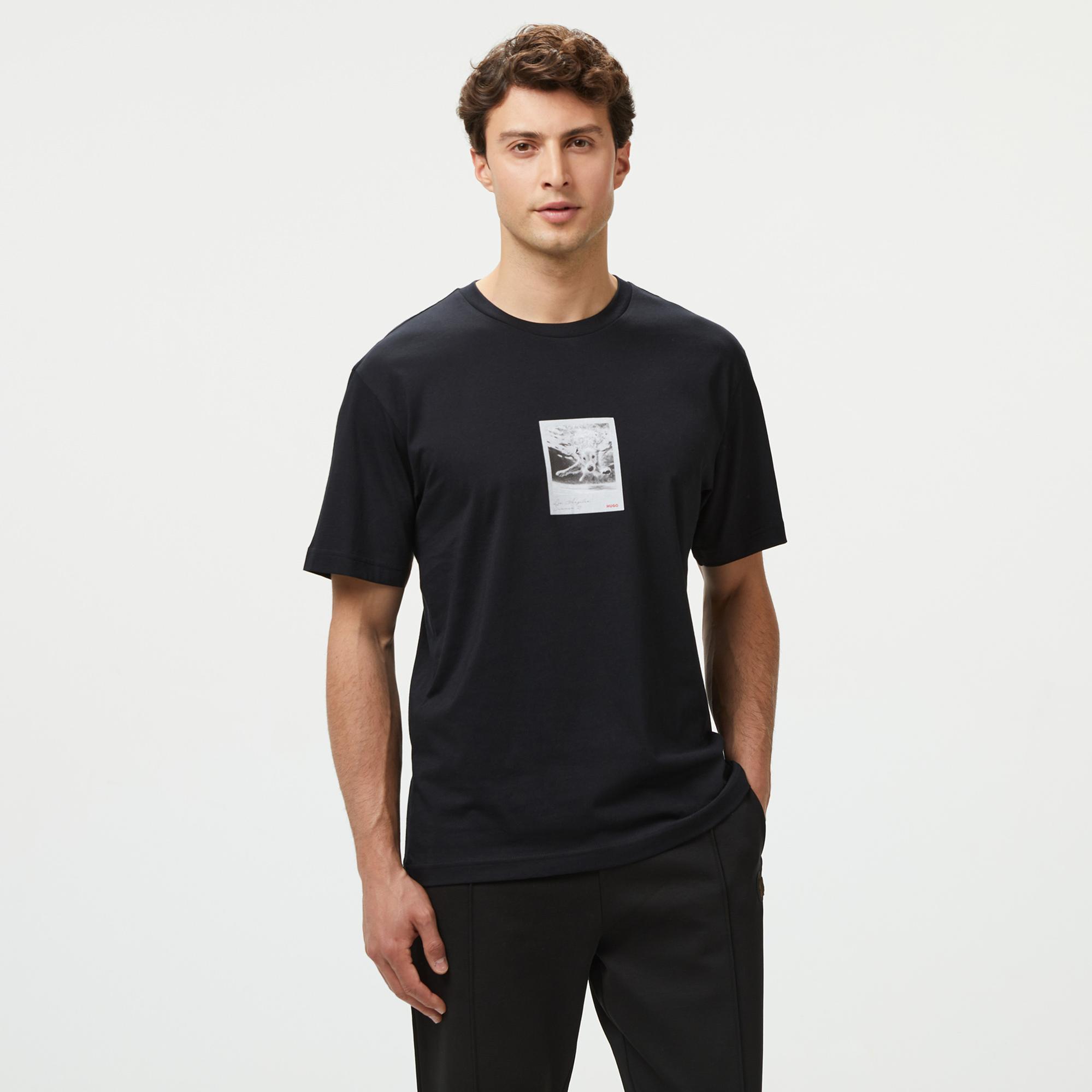 Hugo Darthy Erkek Siyah T-Shirt 50537535-001 | FashFed